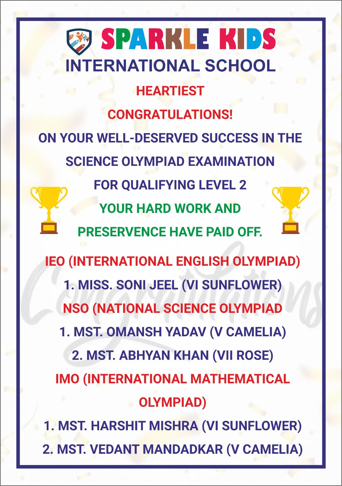 SPARKLE KIDS INTERNATIONAL SCHOOL